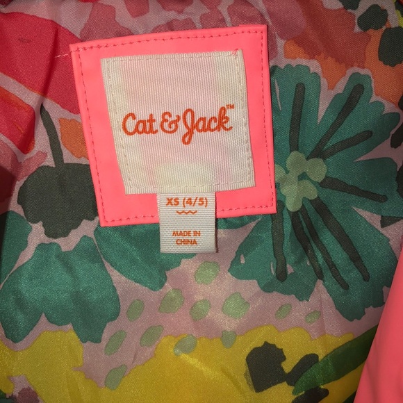 Cat & Jack | Jackets & Coats | Girls Cat And Jack Floral Raincoat ...